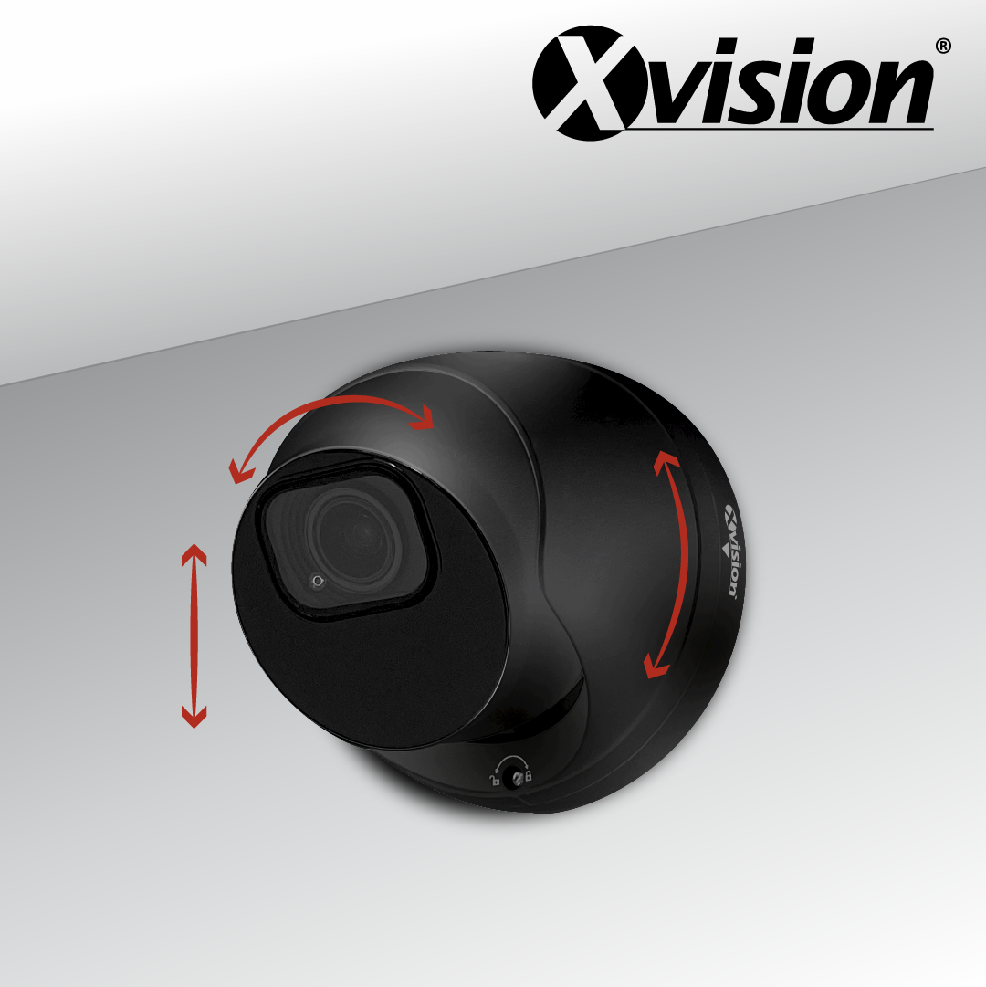 XVISION®|X5C8000VM-B-2|3 YR WTY. 8MP/4K IP Turret Dome, Deep Learning – Y3K